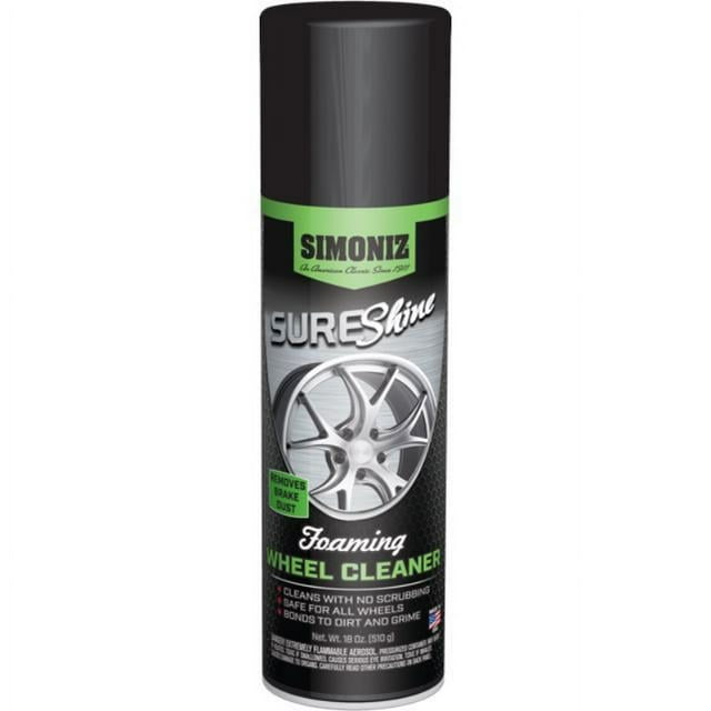 Simoniz Sure Shine 18oz Aerosol Foaming Wheel Cleaner 01683 - Walmart.com