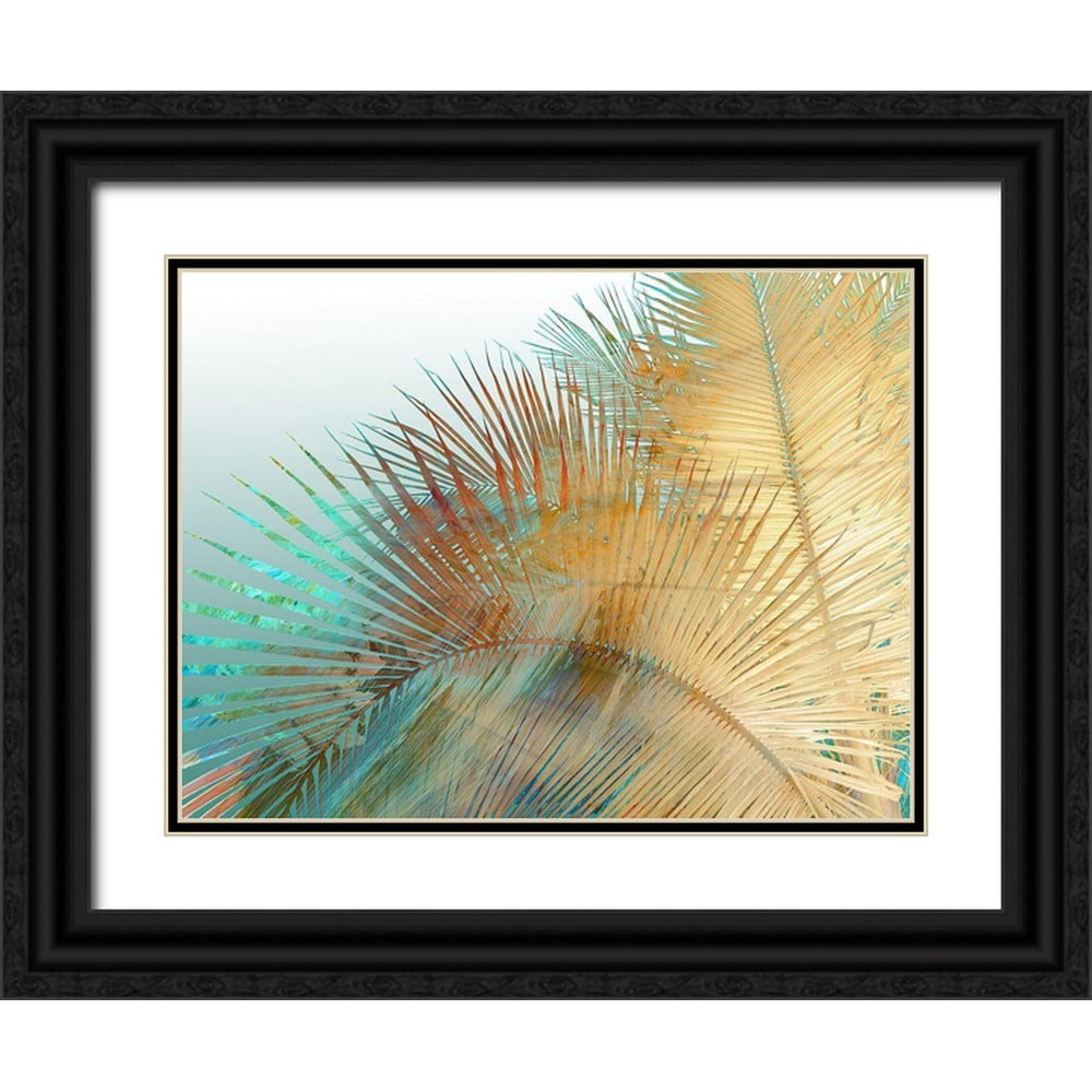 Simons 14x12 Black Ornate Wood Framed with Double Matting Museum Art ...