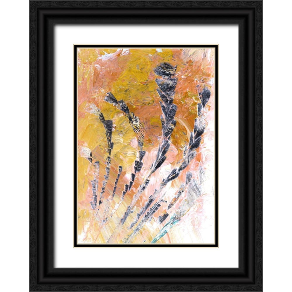 Simons 24x32 Black Ornate Wood Framed with Double Matting Museum Art ...
