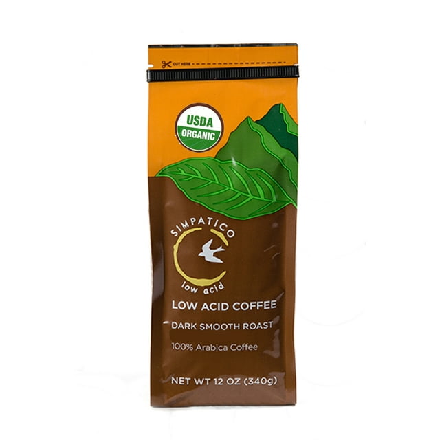 Simpatico Low Acid Coffee - Dark Smooth Roast - Ground - Walmart.com