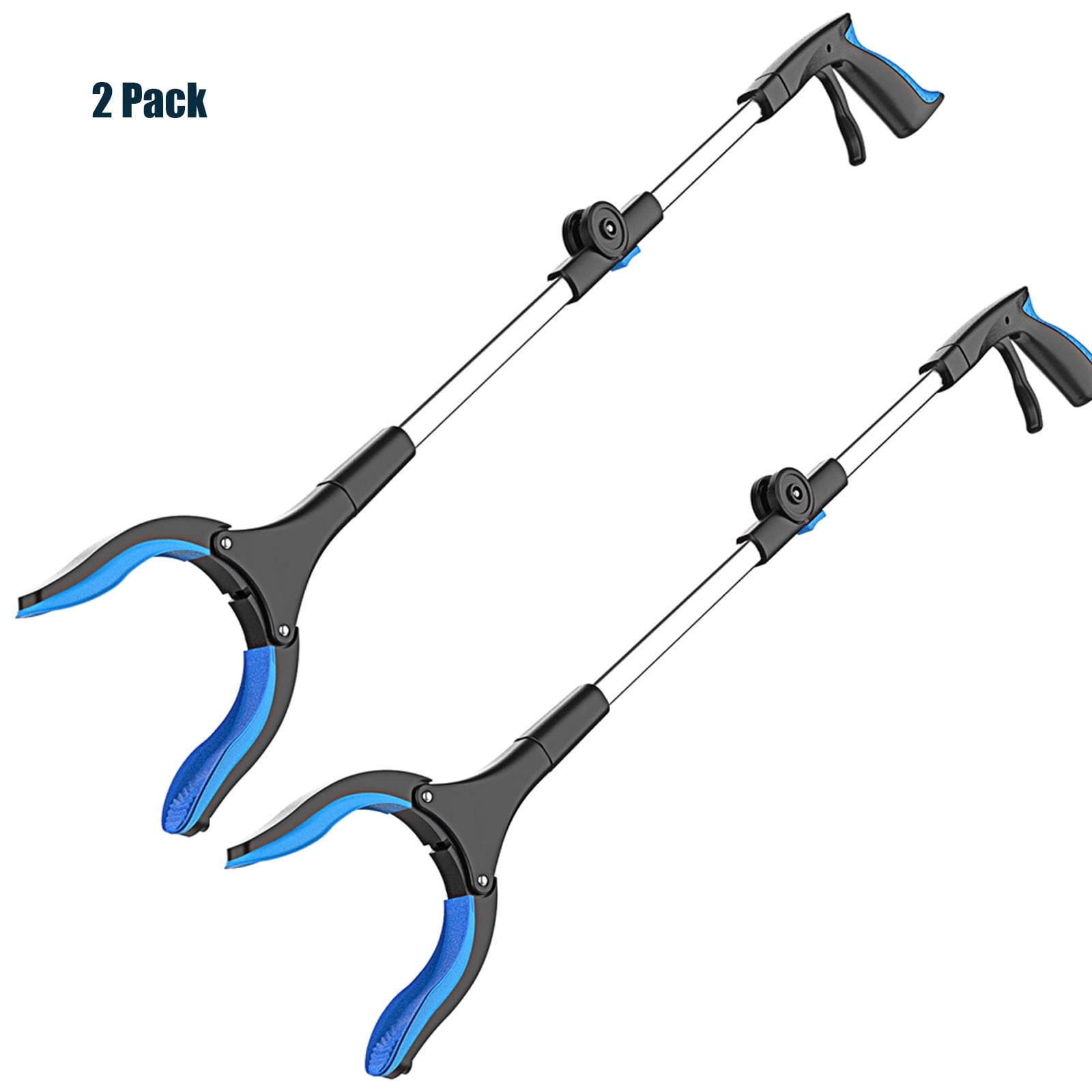 Simperf 32" Reacher Grabber Tool, 2 Pack Trash Claw Grabber Reaching ...