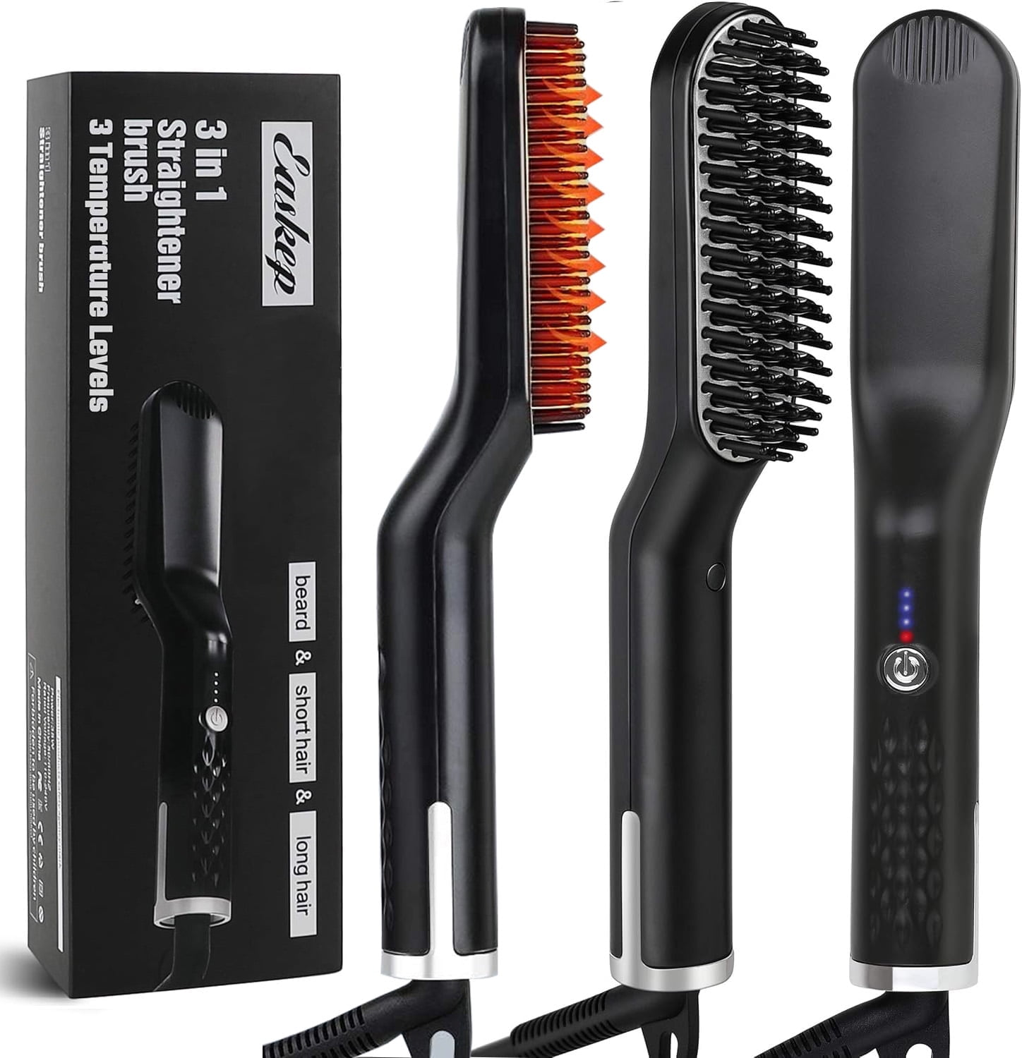 Simperf Beard Straightener Comb for Men,Hair Hot Comb,Quick Electric ...