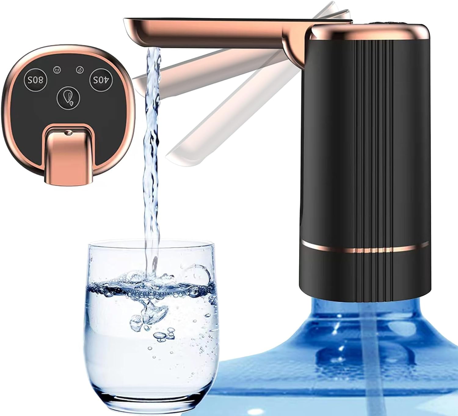 Simperf Electric Water Pump, USB Charging Water Jug Pump, Water Bottle ...