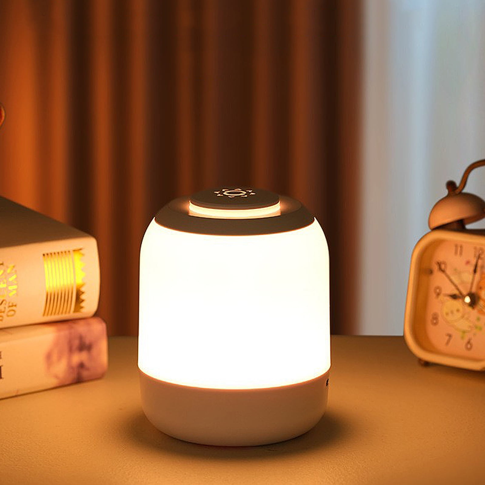 Simperf Touch Table Lamp, Rechargeable LED Night Light, Dimmable Touch ...