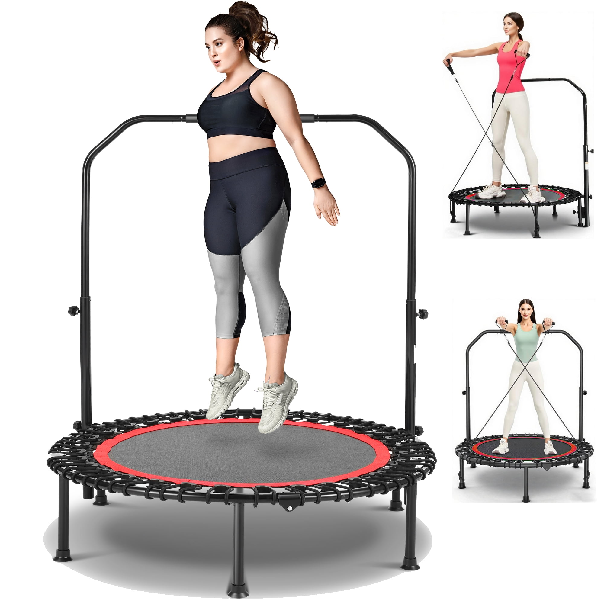 Simpfree 14Ft Outdoor Trampoline with Enclosure Net, Ladder, UV-Proof ...