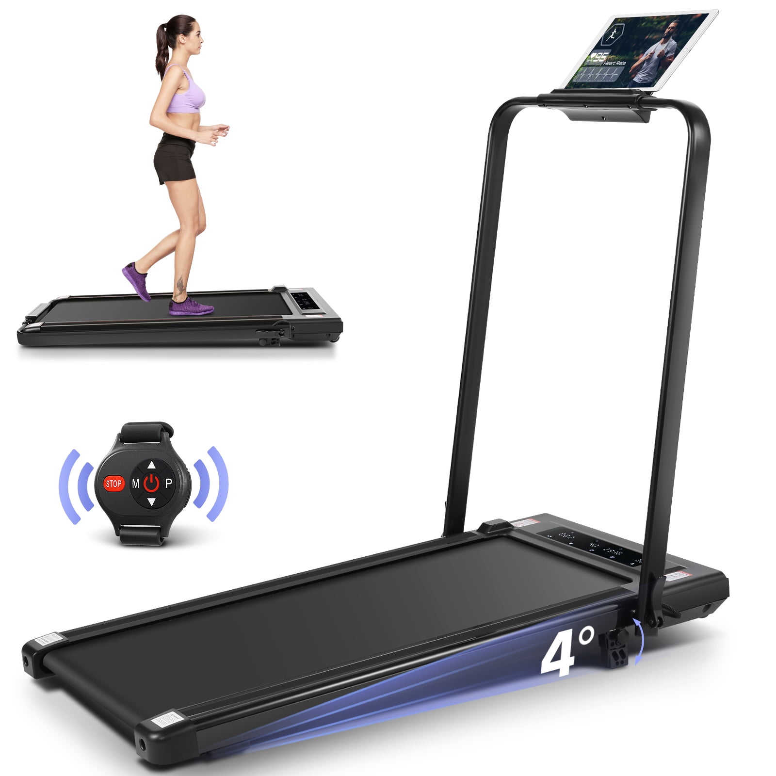 Simpfree 2 in 1 Under Desk Treadmill, Max 300lbs Capacity, Compact ...