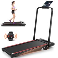 SuperFit Up To 7.5MPH 2.25HP 2 in 1 Dual Display Screen Treadmill ...