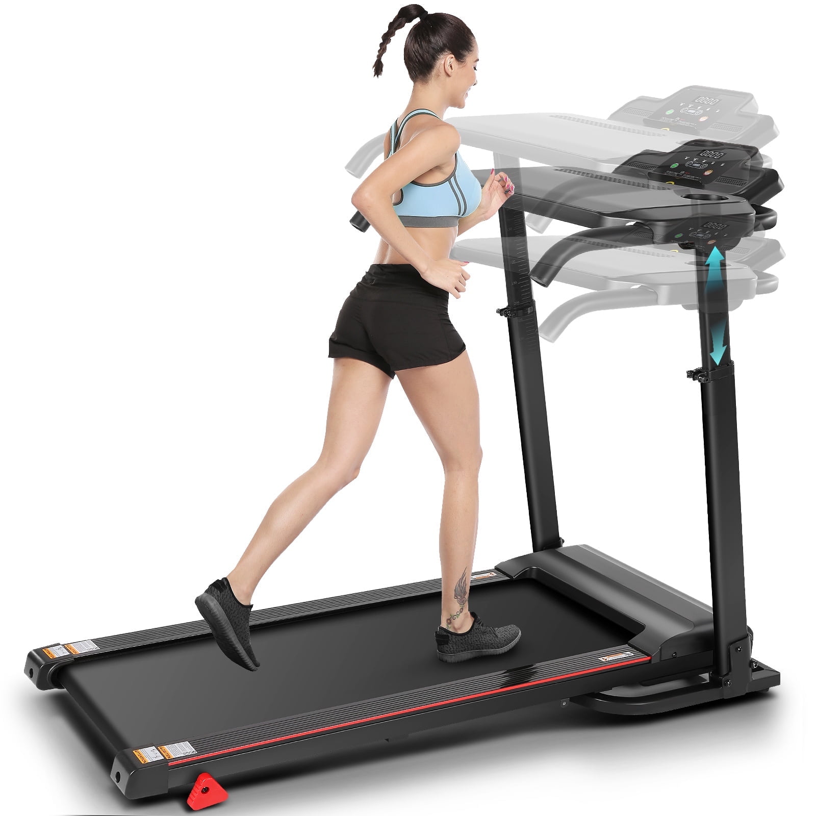 Simpfree 2.5 HP Treadmill with Adjustable Desk, 300Lbs Capacity ...