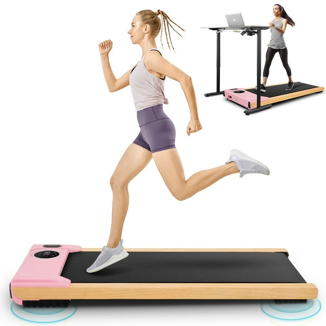 Simpfree Walking Pad, Wooden Under Desk Treadmill with Smart APP ...