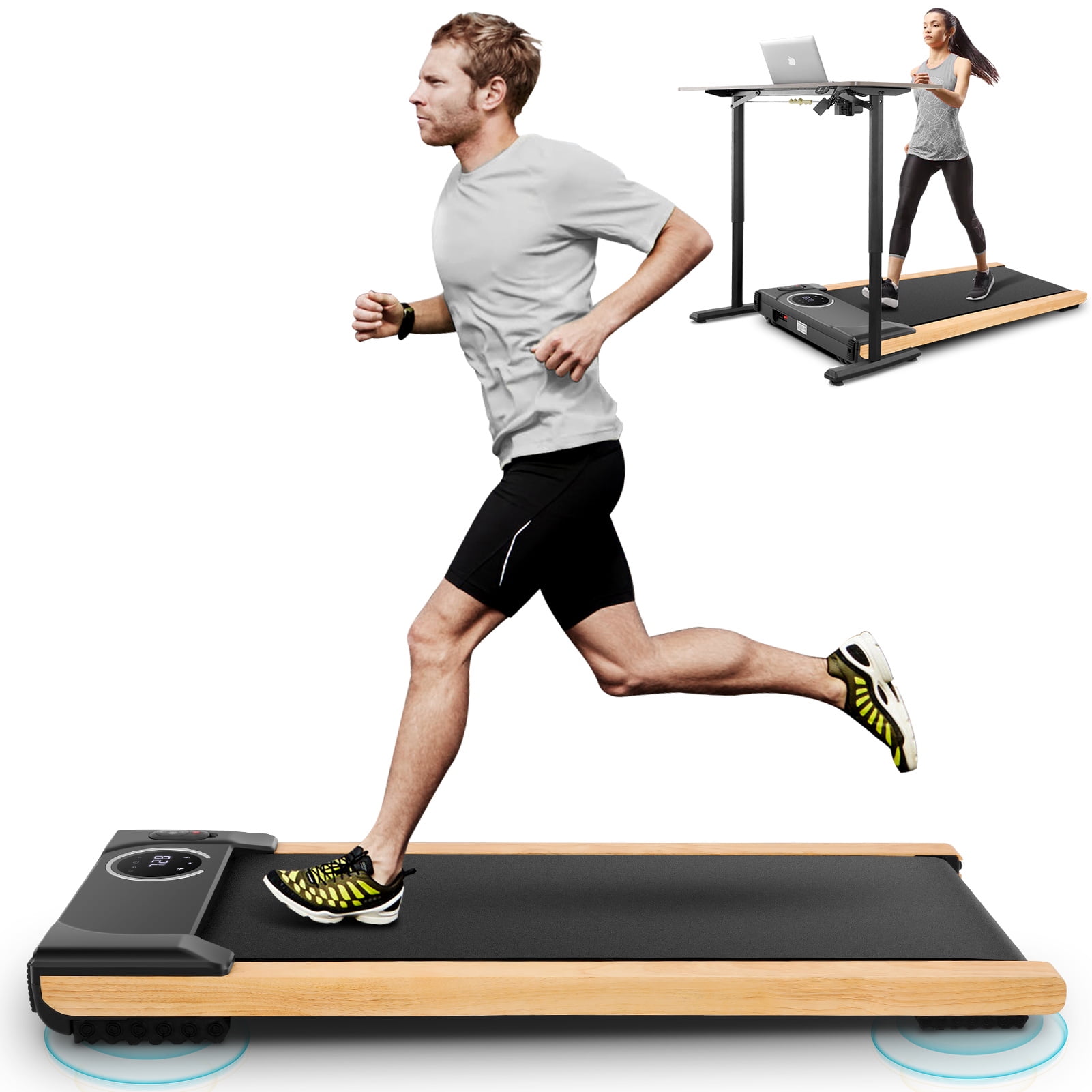 Simpfree Portable Under Desk Treadmill 300lbs - Walmart.com