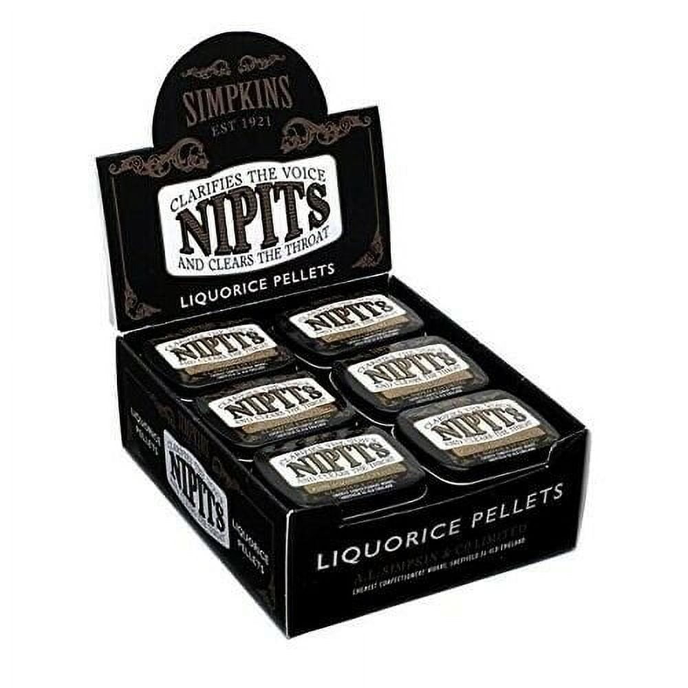 Simpkins Nipits Liquorice Pure 14g - 6 Pack - USA Seller - Ships Free ...
