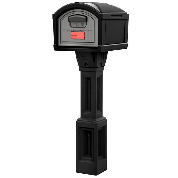 Simplay3 American Home T4 Extra Large Capacity Mailbox with Post ...