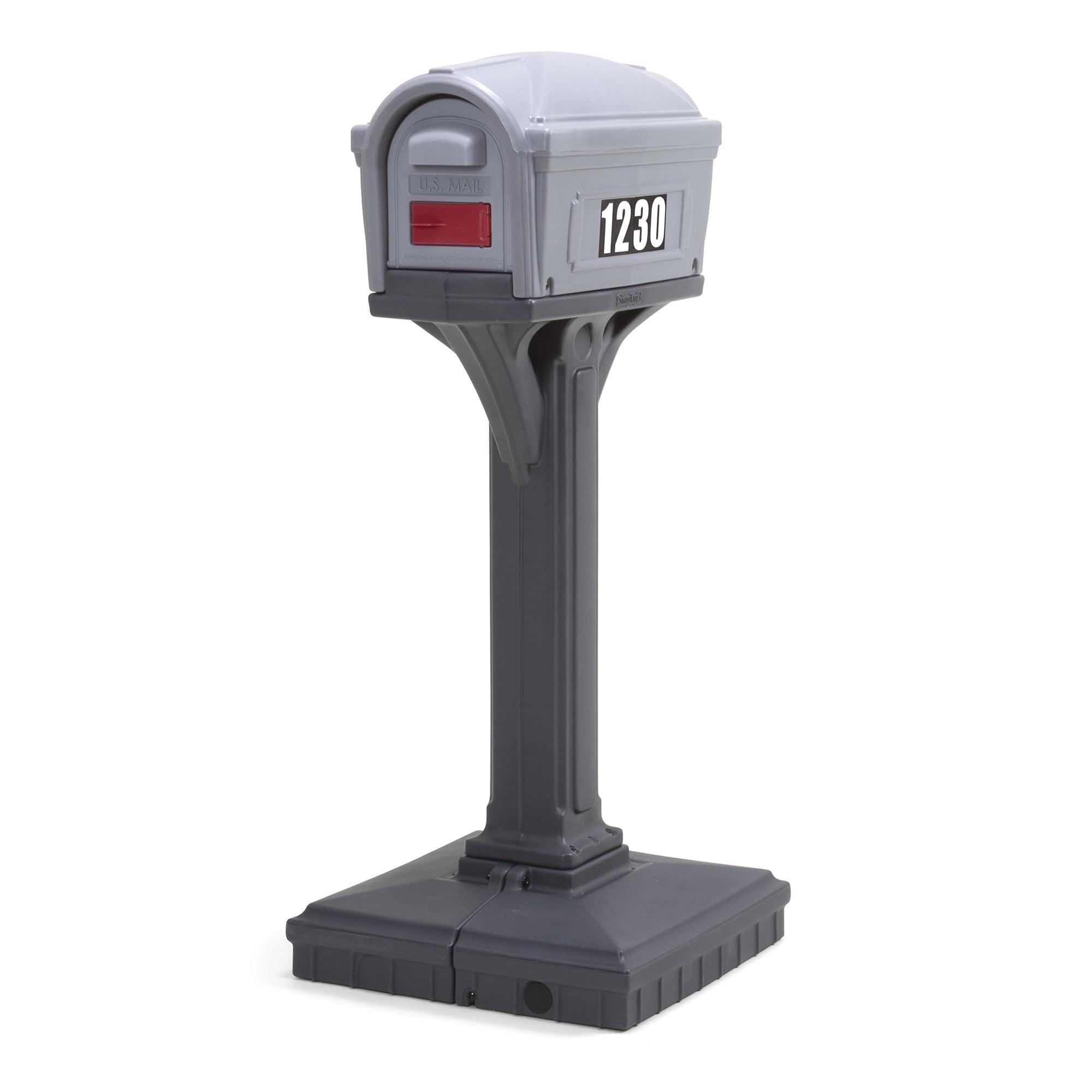 Simplay3 Dig-Free Easy Up Classic Mailbox and Post Combination, Gray ...