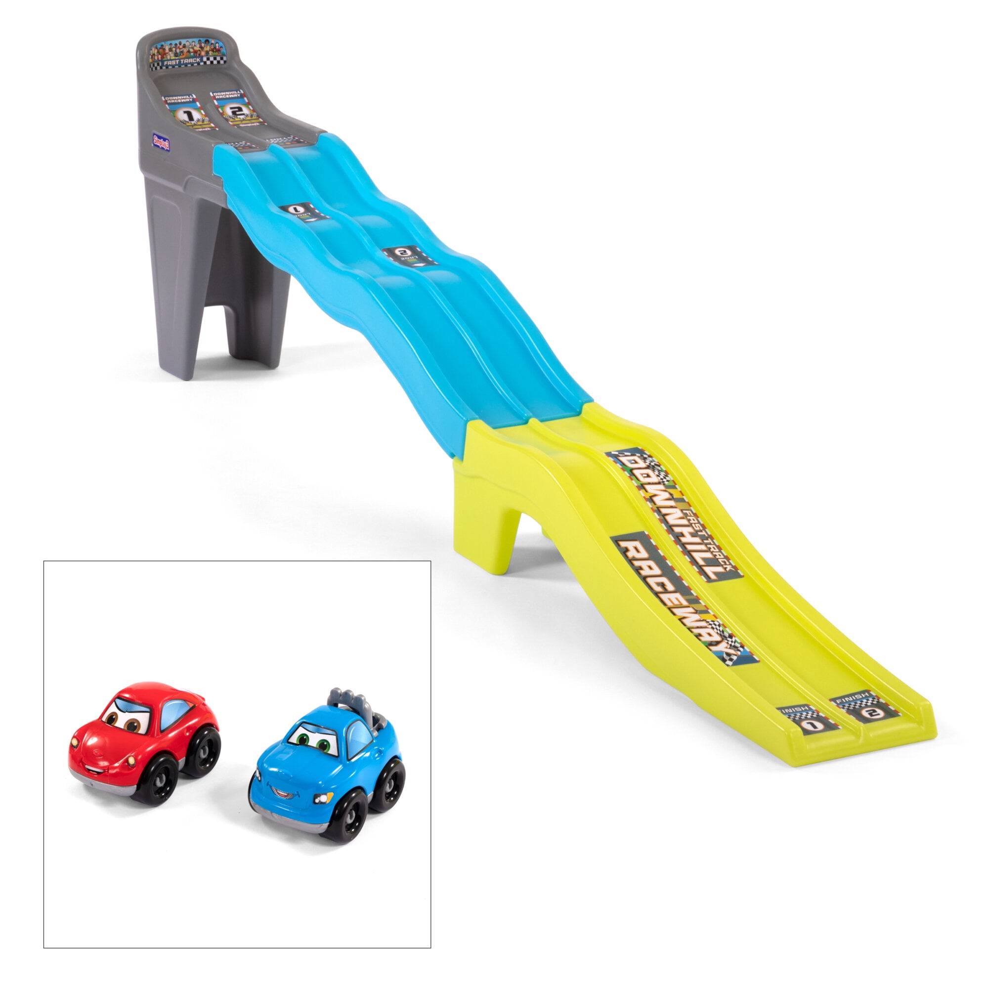 Simplay3 Fast Track Downhill Two-Lane Raceway with Two Car Play ...