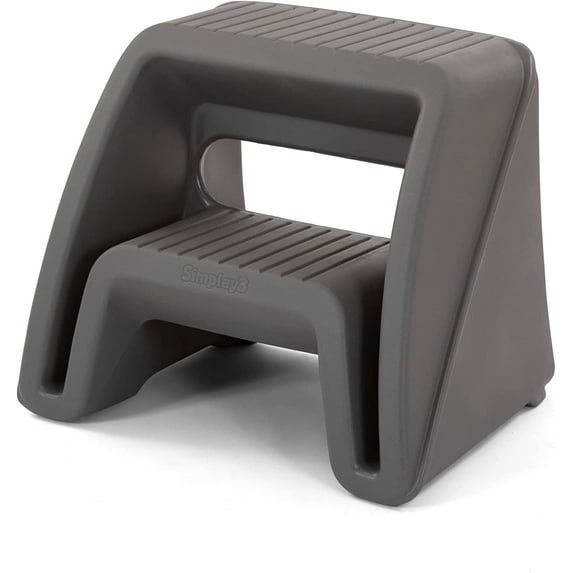 Free Shipping! Simplay3 Handy Home 2-Step Plastic Stool 16 in. - Gray ...