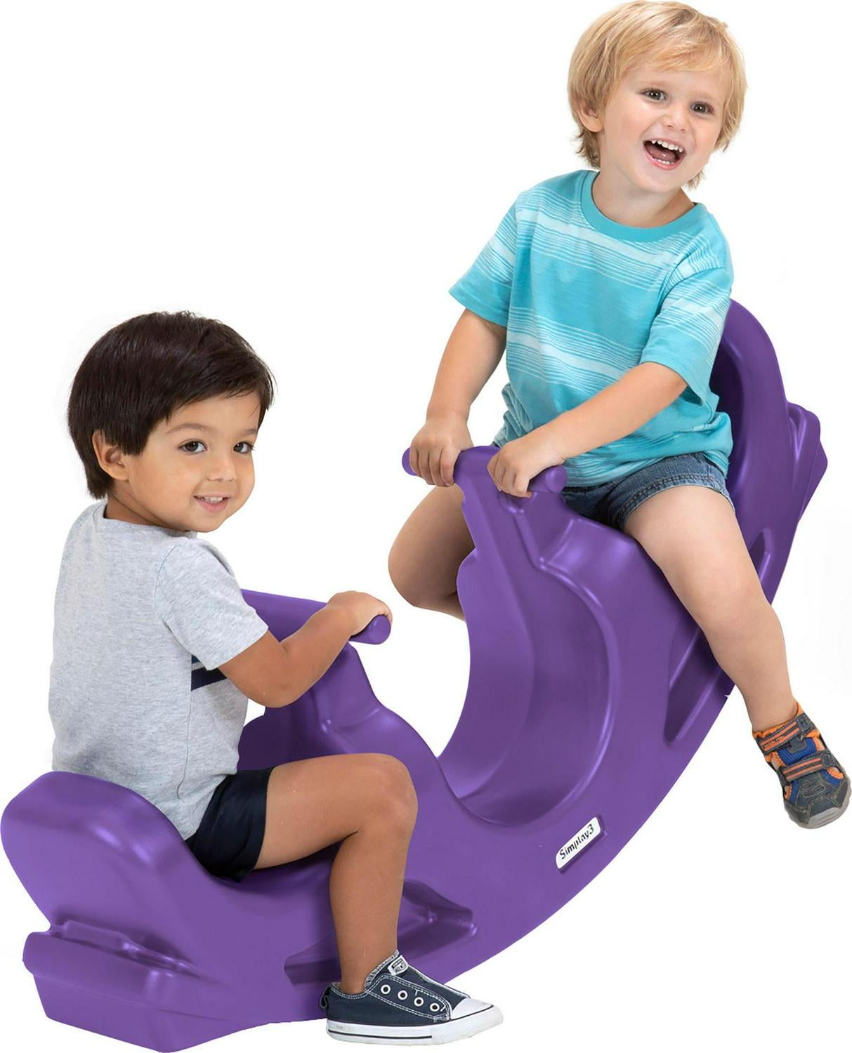 Simplay3 Rock and Roll Teeter, Toddler Seesaw, Plastic Kids Playground ...