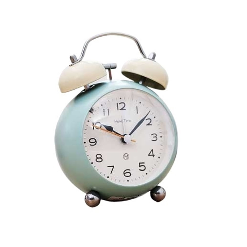 Simple 3 Inch Battery Operated Analog Alarm Clock for Bedroom Living ...