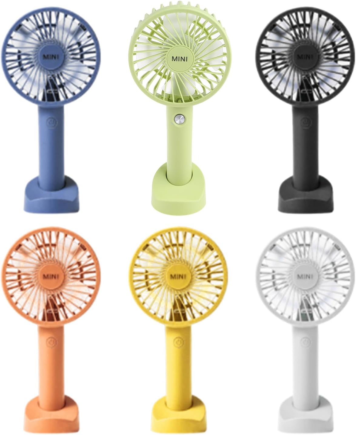 Simple 3-Speed Usb Rechargeable Desk Fan With Base Mini Handheld Fan ...