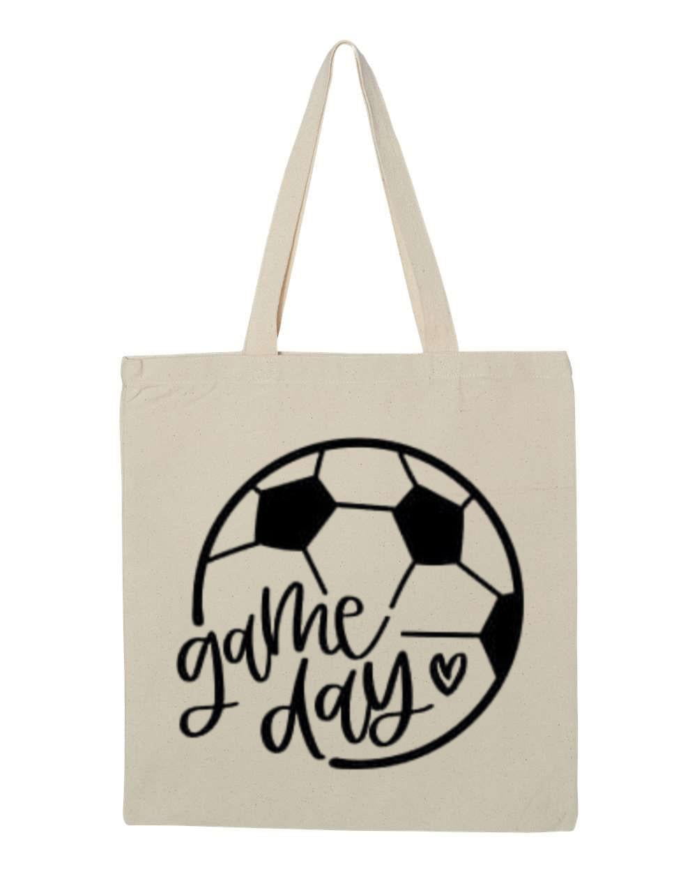 Simple And Clean Minimalist Style For A Sporty Game Day Fan Tote Bag ...