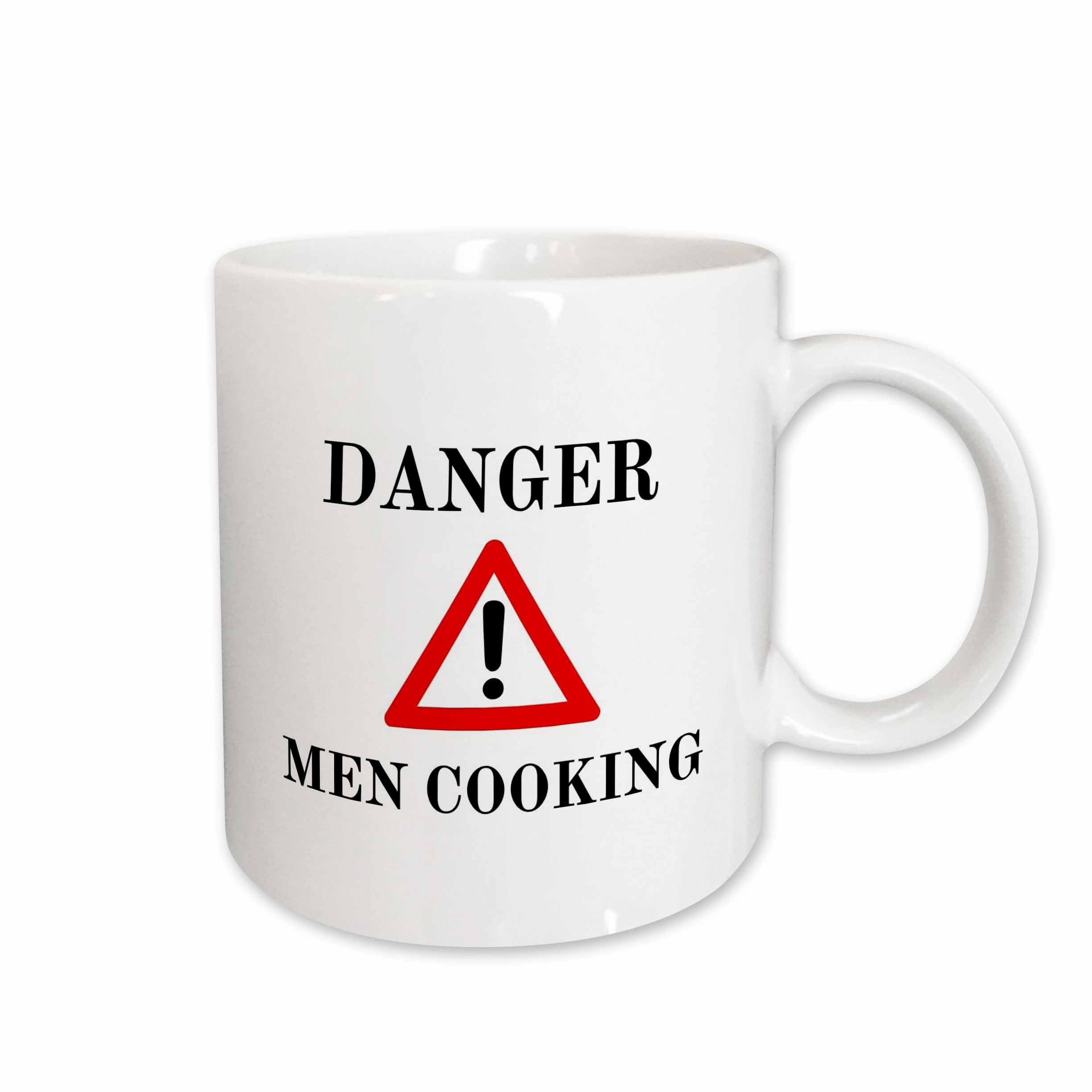 3drose, Simple and Funny Text of Danger Men Cooking, 15oz Mug - Walmart.com