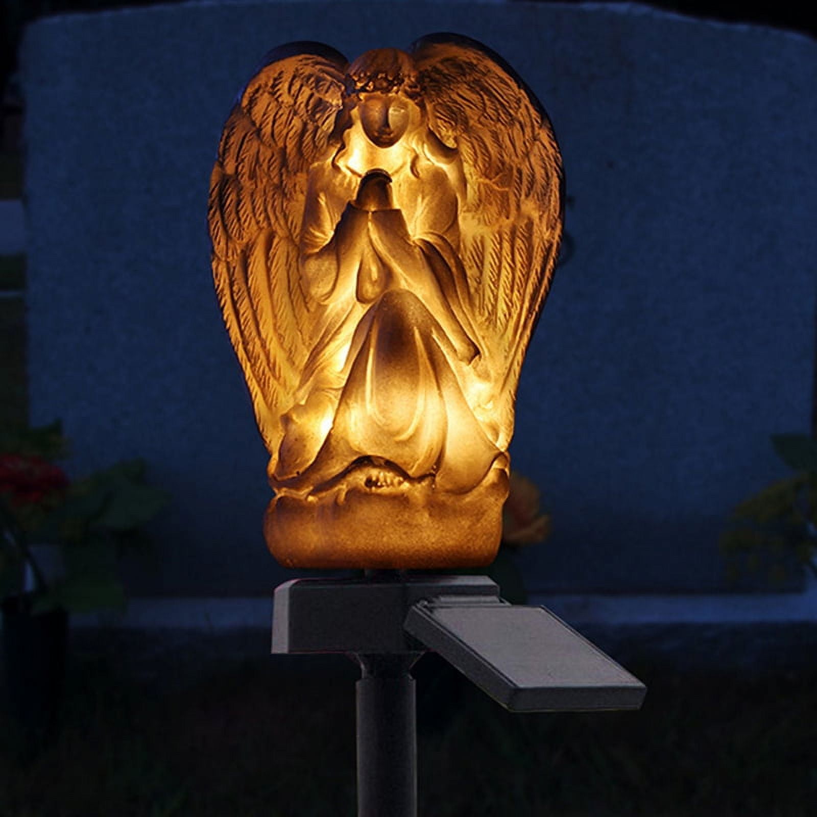 Simple Angel Shape LED Solar Powered Light for Garden Lawn Decoration ...