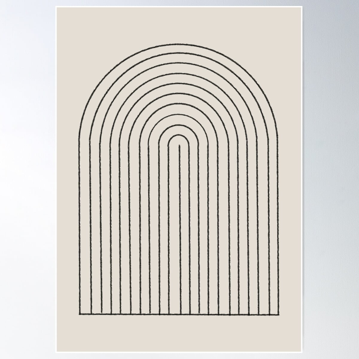 Simple Arch Poster Wall Art, Modern Wall Decor For Living Room Bedroom ...