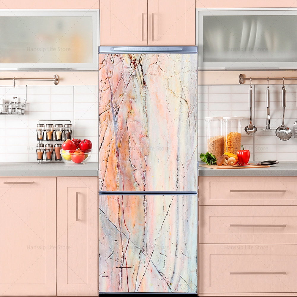 Simple Art Refrigerator Sticker Non-slip and Dirt-resistant Vinyl PVC ...