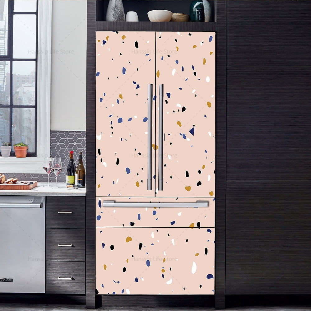 Simple Art Refrigerator Sticker Non-slip and Dirt-resistant Vinyl PVC ...
