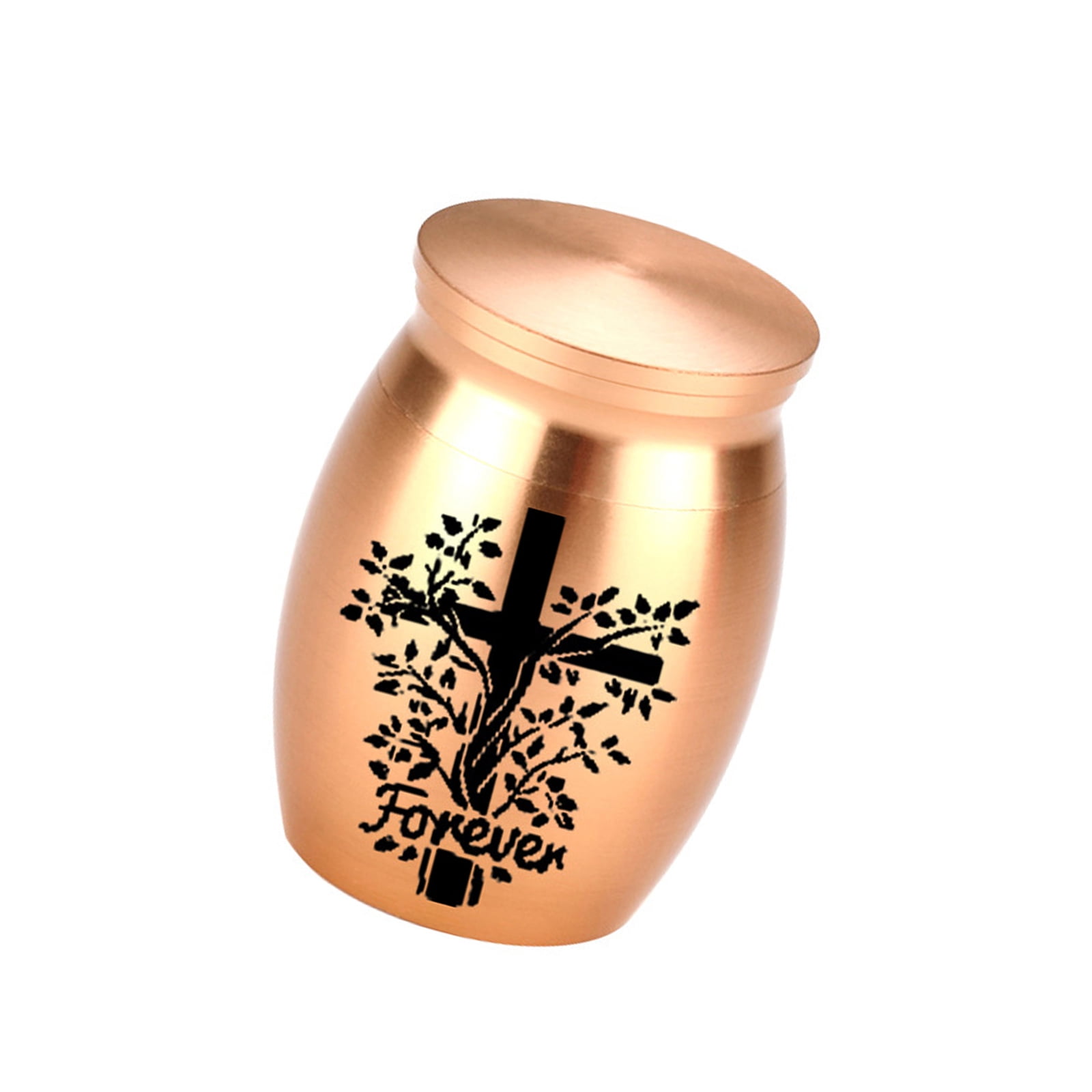 Simple Ashes Urn Memorial Jewelry Cremation Box Metal Jar Cremation ...