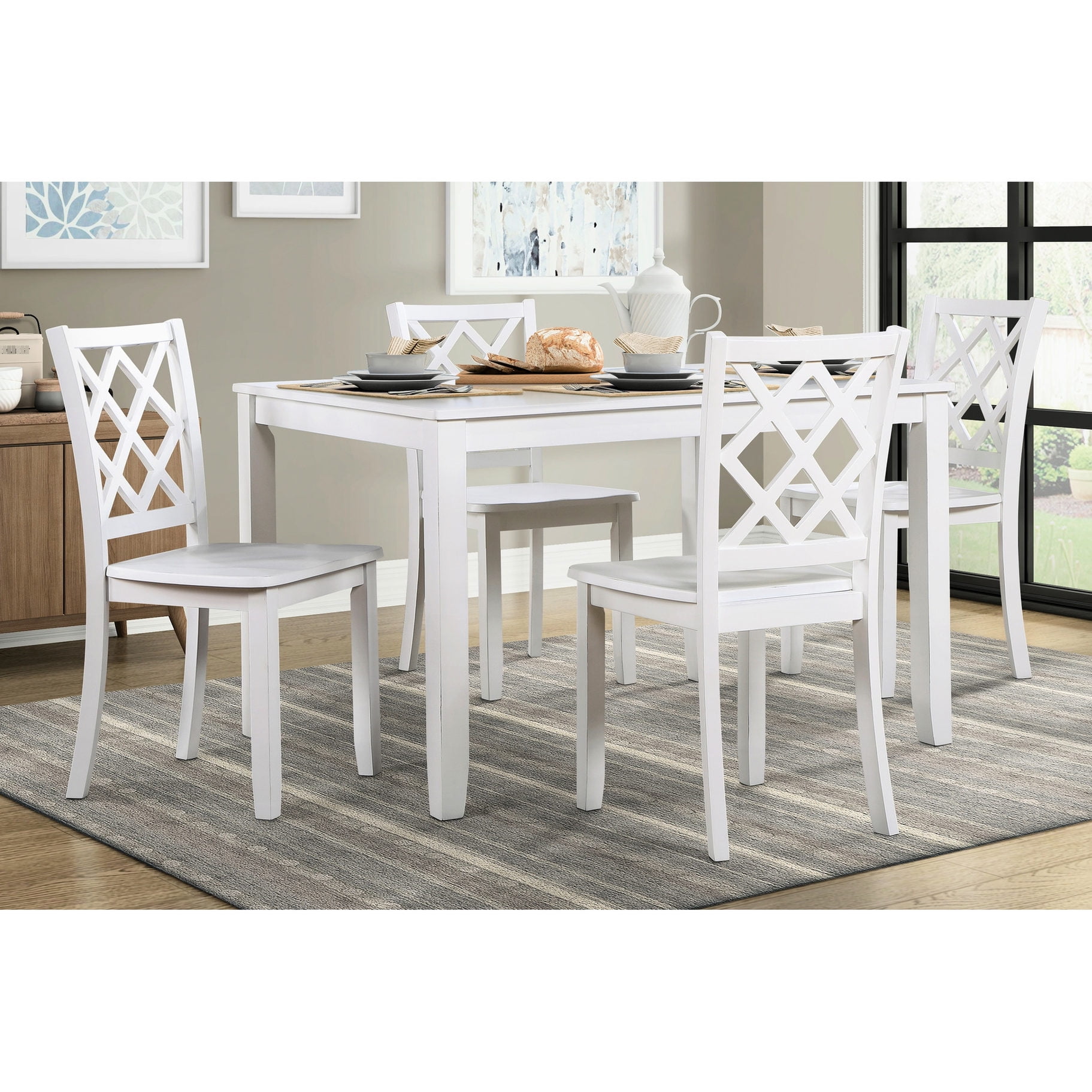 Simple Assembly + Five - Piece Set" - "Quick Setup Dining + Time ...
