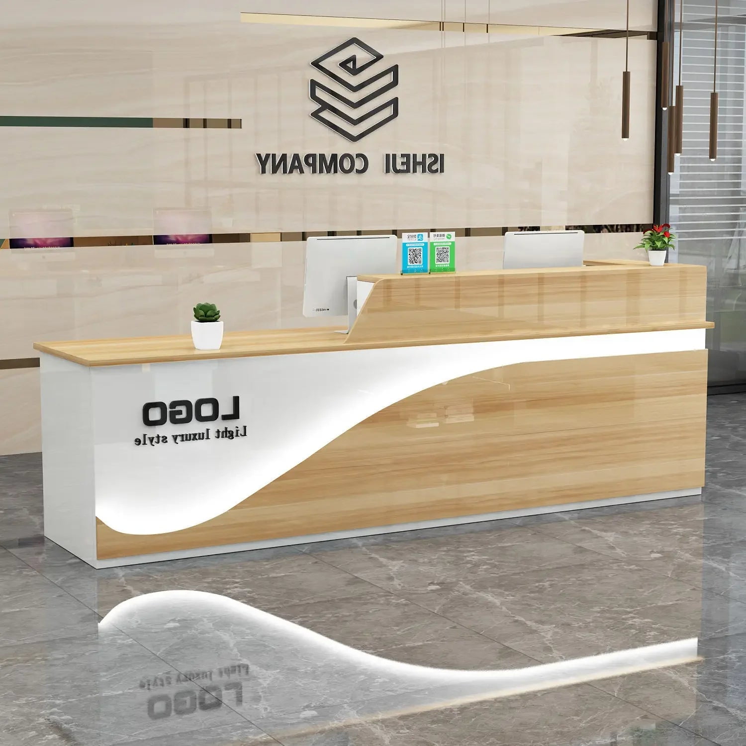Simple Barber Shop Reception Desks Beauty Salon Hairdressing Company ...