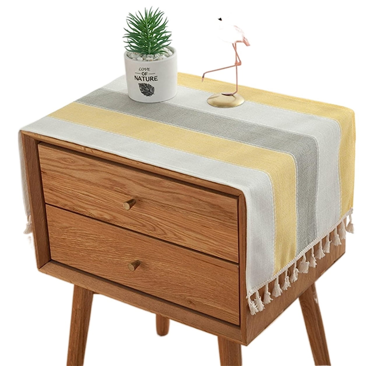 Simple Bedside Table Tassel Cover Cloth, Suitable for Bedside Table TV ...