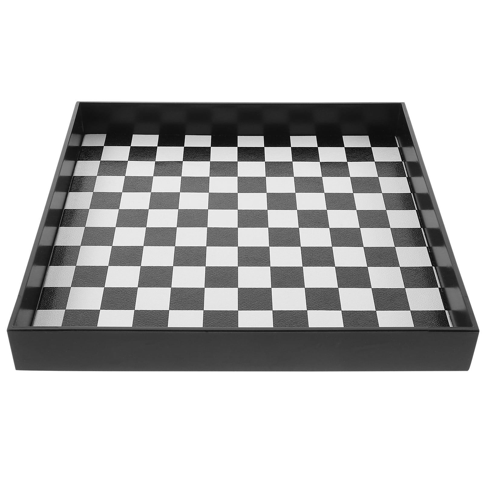 Simple Black and White Grid Tray Set of 2 Dresser Trays for Bedroom ...