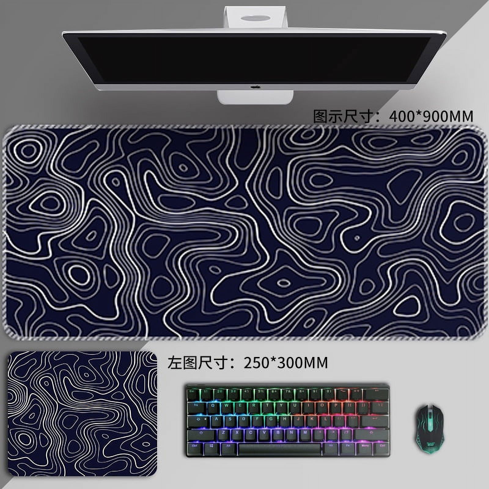 Simple Black and White Mouse Pad Line Oversized Geography and Geography ...