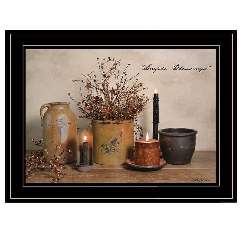"Simple Blessings" Framed Wall Art for Living Room & Bedroom Decoration ...