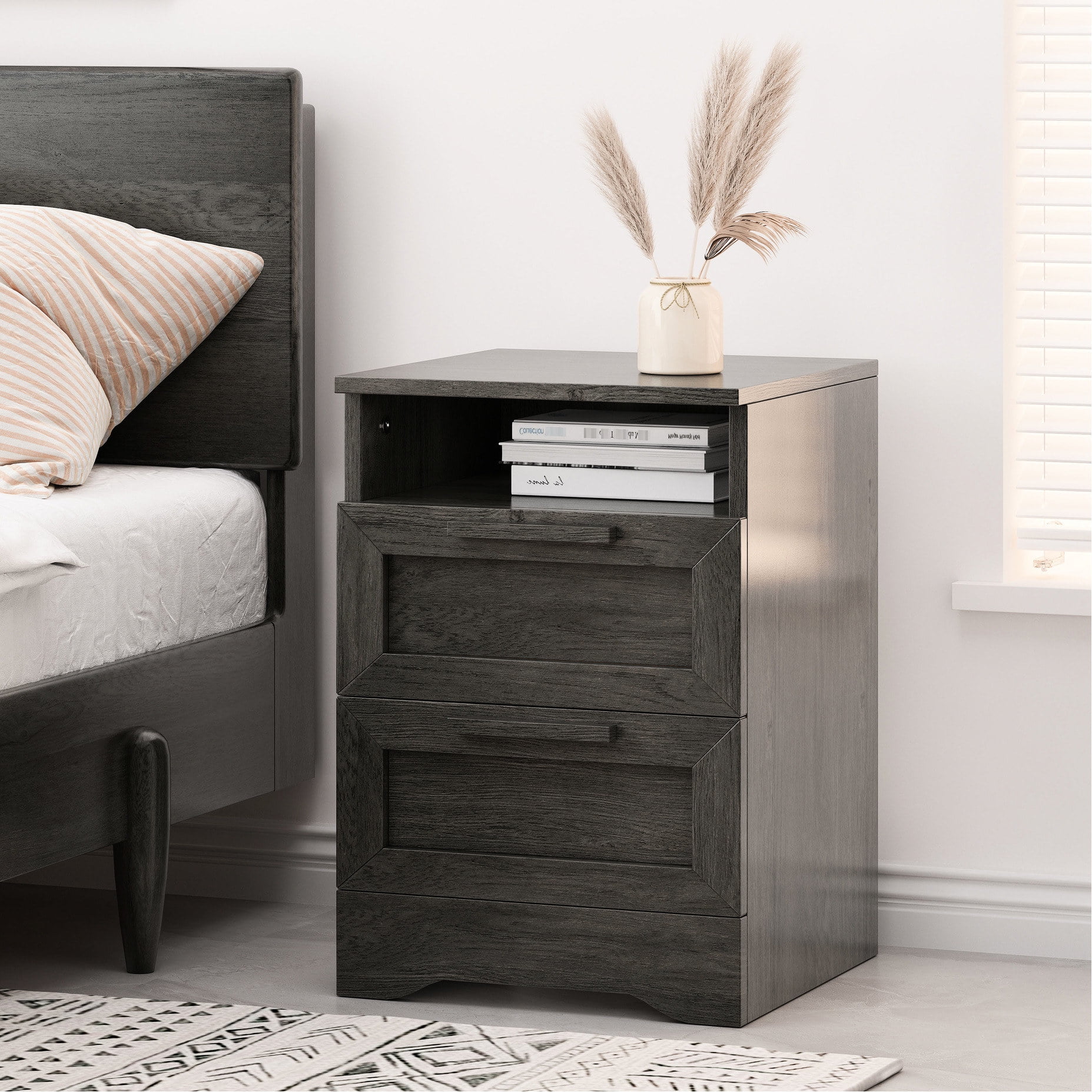 Simple Block Pull Handles / Nightstand Storage / Enhance Bedroom Charm ...