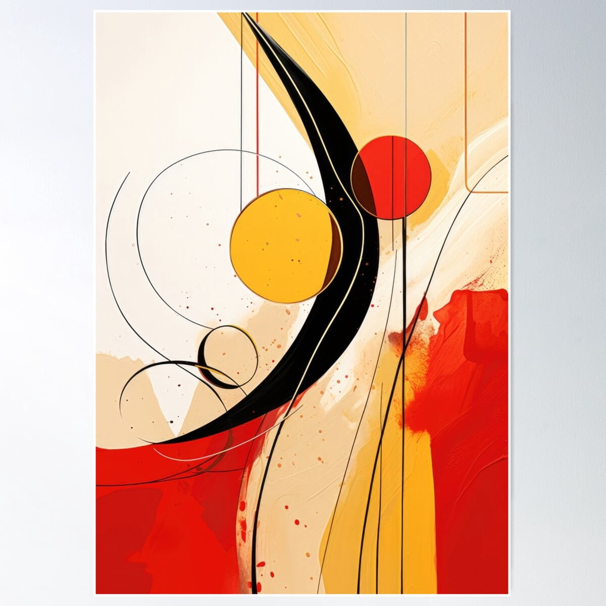 Simple-Boho-Abstract-Line-Art-7 Poster Wall Art, Modern Wall Decor For ...