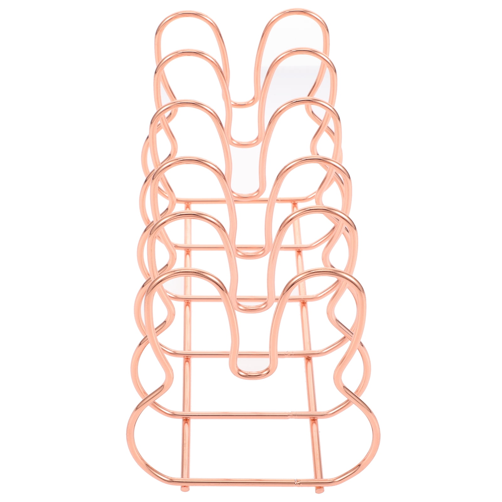 Simple Book Stand Bookcases Holders Magazine Rack Rose Gold - Walmart.com