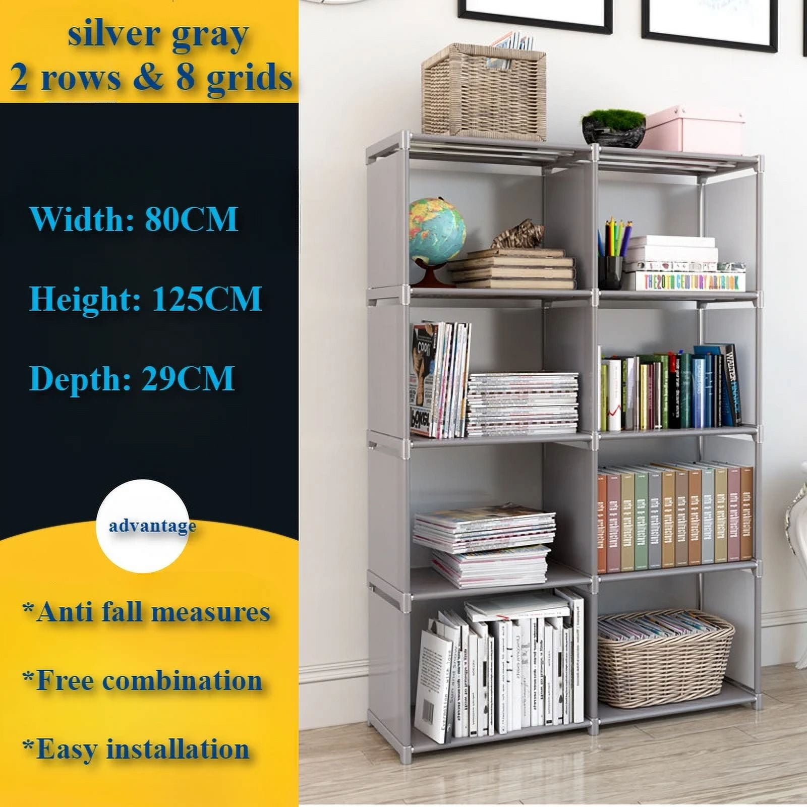 Simple Bookshelf Multi-layer Bookshelf Storage Racks Bedroom Book Shelf ...
