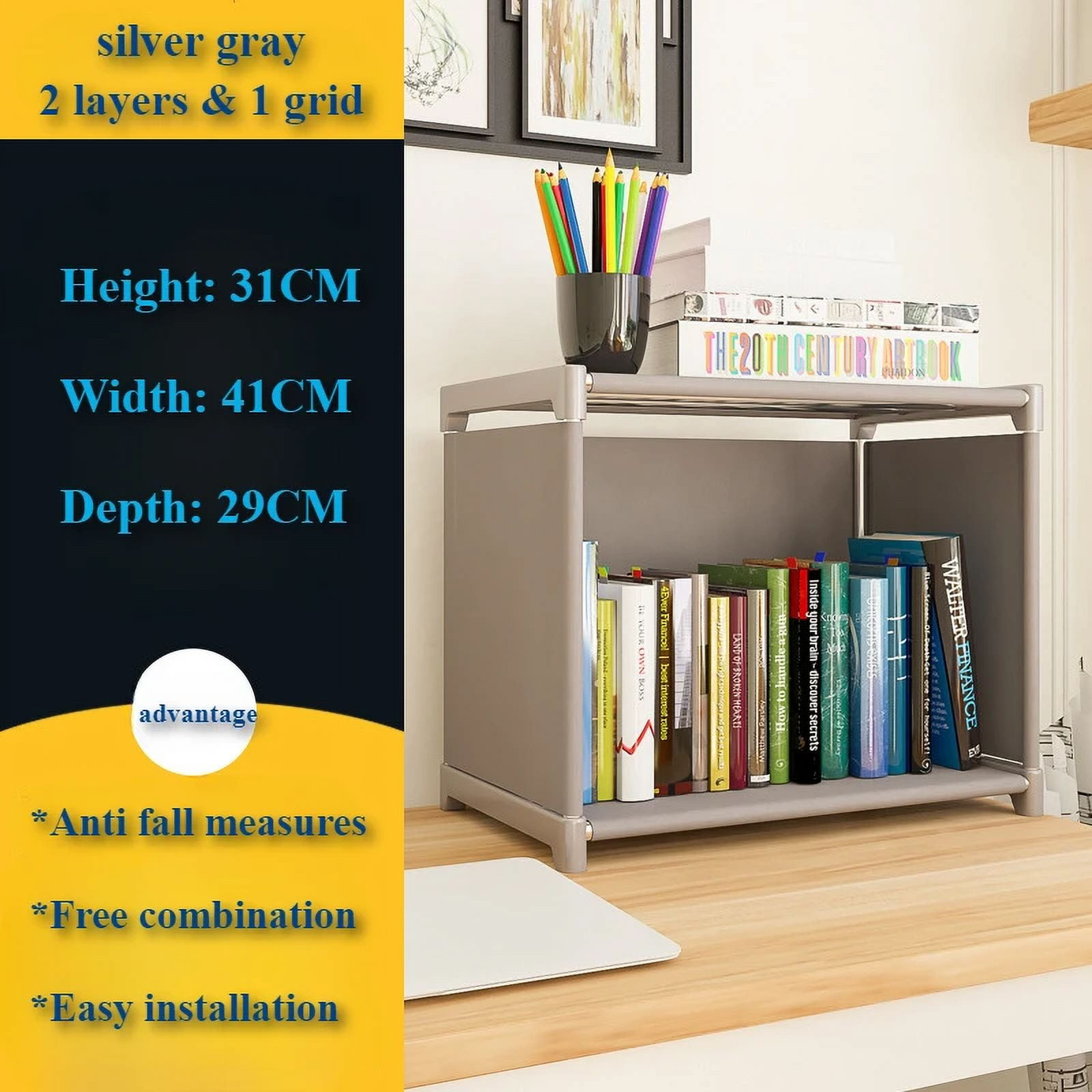 Simple Bookshelf Multi-layer Bookshelf Storage Racks Bedroom Book Shelf ...