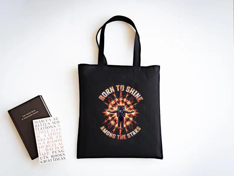 Simple Born To Shine Confidence Sparkle Graphic Tote Bag Design ...