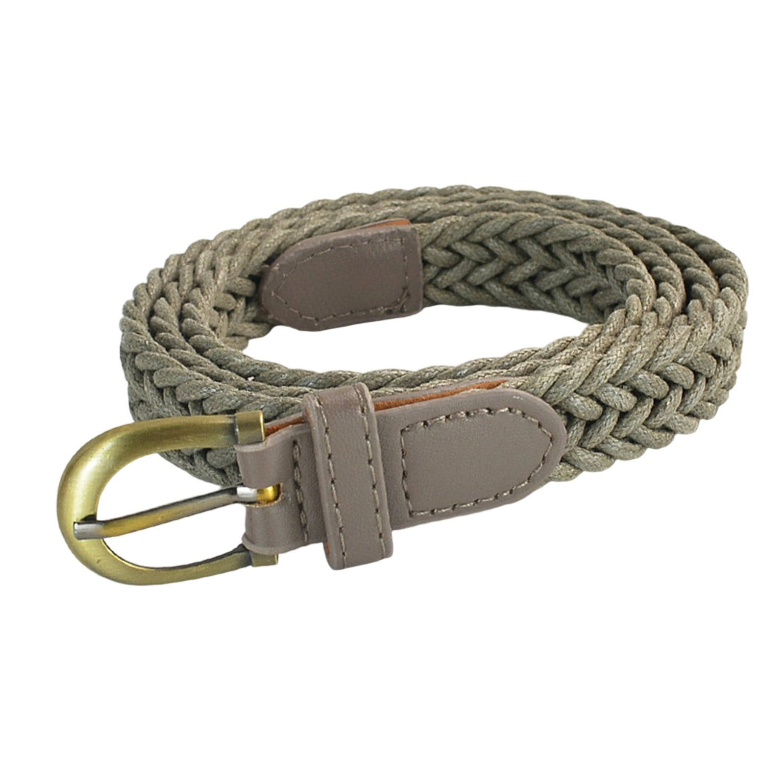 Simple Braided Belt with Textured Cord Accent Adjustable Thin Waist ...