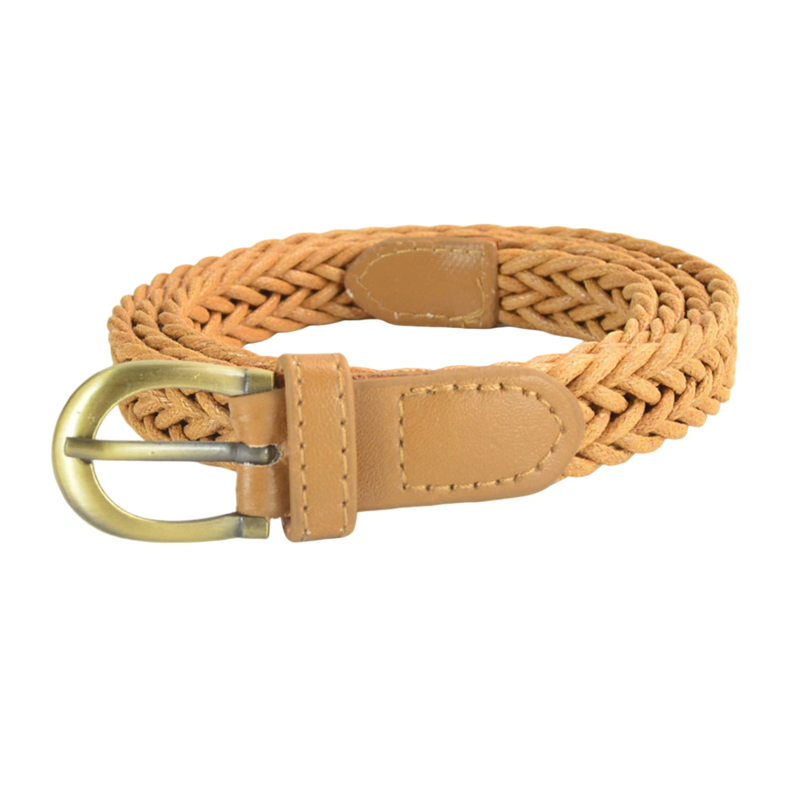 Simple Braided Belt with Textured Cord Accent Adjustable Thin Waist ...