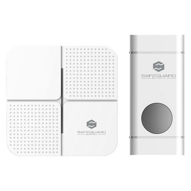 Simple But Powerful Wireless Door Chime Kit with Push Button and Plugin ...