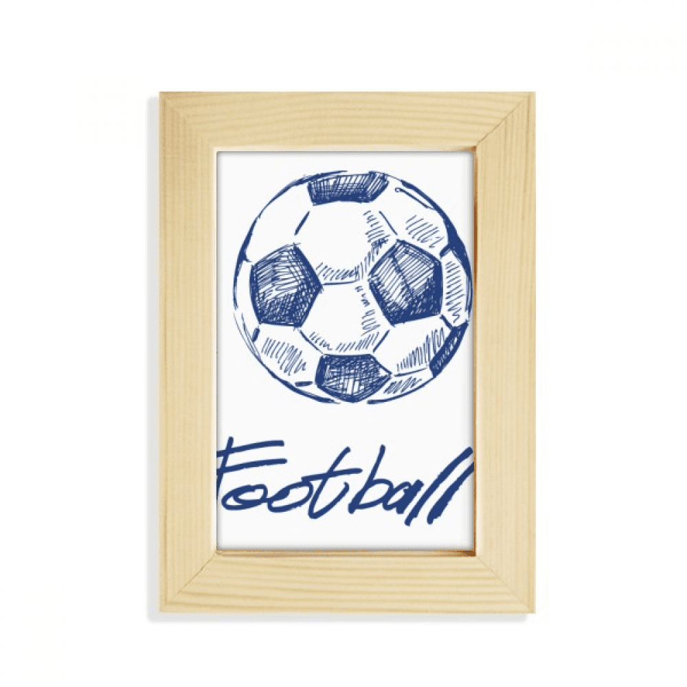 Simple Cartoon Football Blue Pattern Desktop Display Photo Frame ...