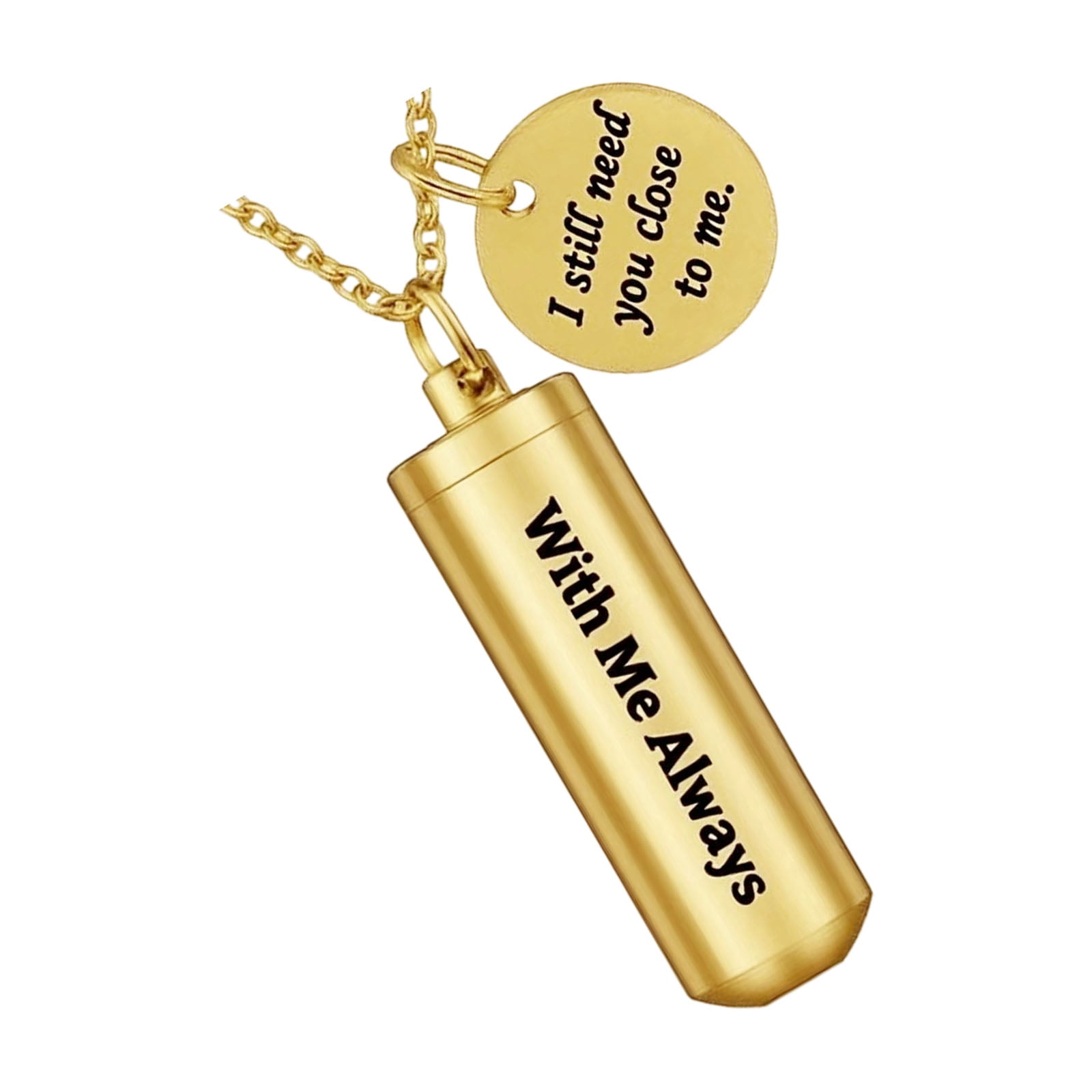 Simple Casket Ashes Charm Vessel Ashes for Pet Urn Carvings Necklace ...