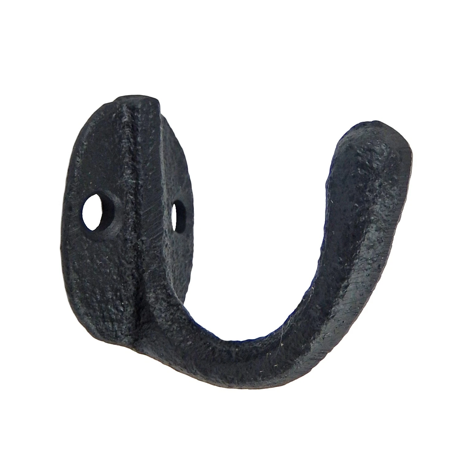 Simple Cast Iron Wall Hook Key Towel Coat Robe Door Hanger Matte Black ...