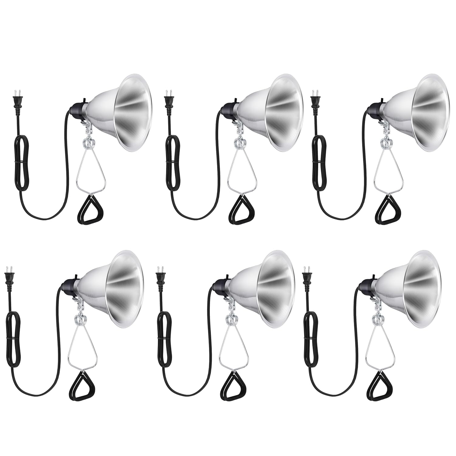 Simple Clamp Lamp Light with Detachable 5.5 Inch Aluminum Reflector up ...