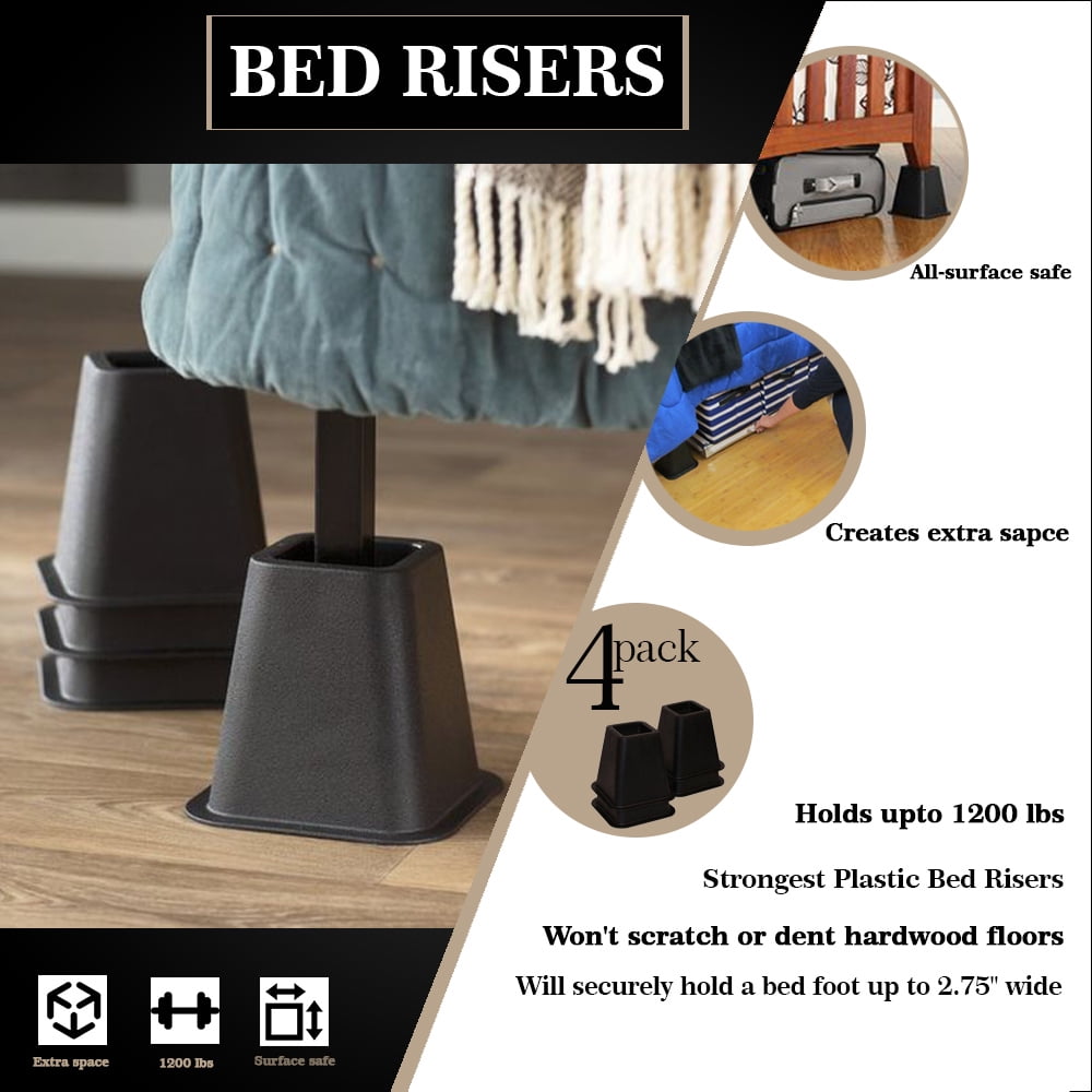 Simple & Co. - Bed Lifters Furniture Riser Great for Under Bed 6 ...