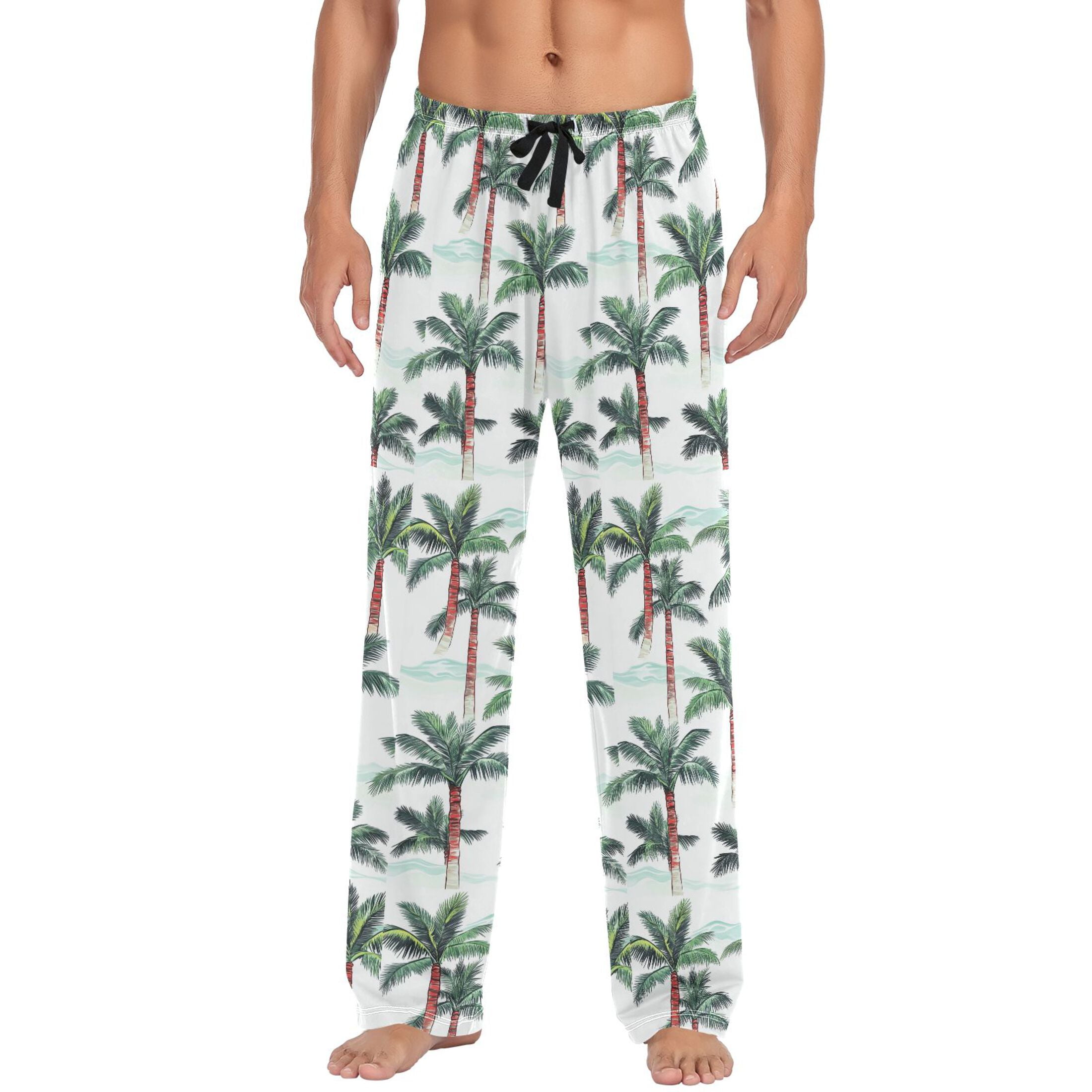 Simple Coconut Trees Mens Pajama Pant Sleep and Lounge Bottons with ...